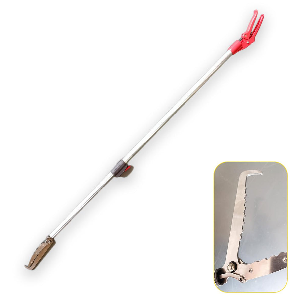 Yuvcon Long Reach Heavy Duty Telescopic Catcher Garden Picker Tool, Al ...