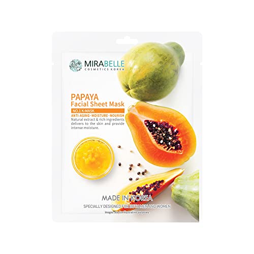 Mirabelle Facial Serum Sheet Mask (Papaya) – resetagri