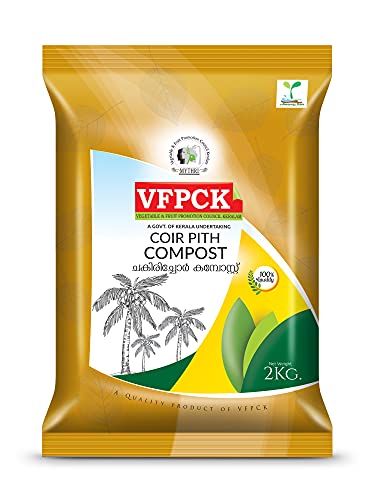 VFPCK Organic Coir Pith Compost for Garden 10kg (Combo Pack of 2kg X 5 ...