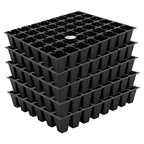 Kraft Seeds Seedling Tray (Pack of 5, Black) | Germination Trays for S ...