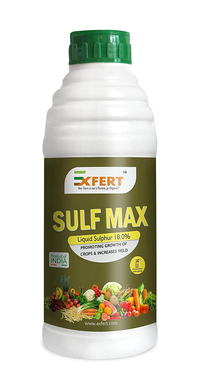 Exfert Sulf Max (18% Sulphur Liquid Promoting Growth and Yield for pla ...