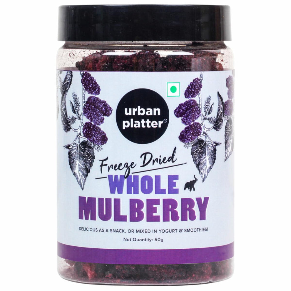 Urban Platter Freeze Dried Whole Mulberry, 50g – resetagri